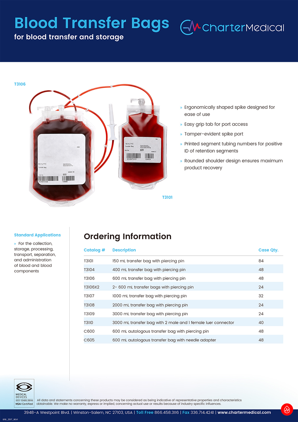 宏騏實業股份有限公司-Blood Transfer Bags